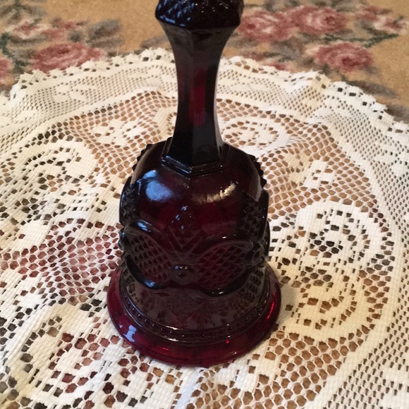 Avon | Accents | Vintage Avon Cape Cod Ruby Red Collection Bell With ...